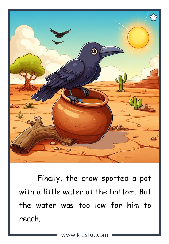 Story Time: The Clever Thirsty Crow’s Tale - KidsTut