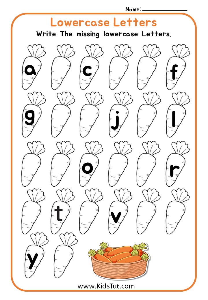 Free Missing Letters in Alphabet for Kids - KidsTut