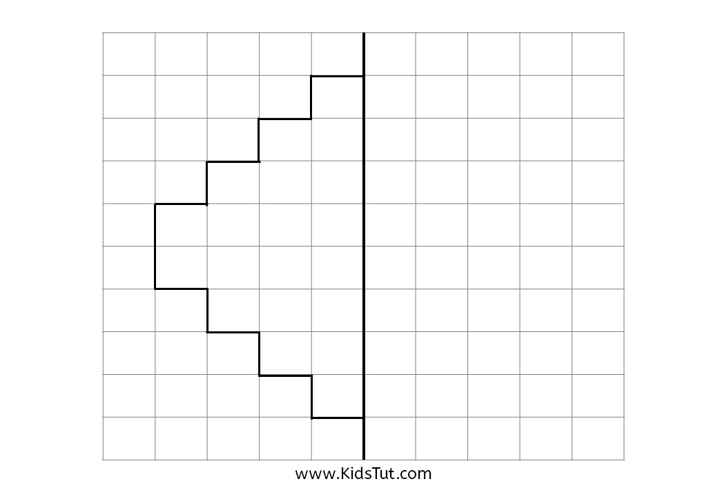 Simple Symmetry Drawing Worksheets for kids - KidsTut