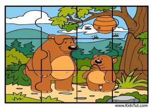 Free Printable Picture Puzzle Cards Set for Kids - KidsTut