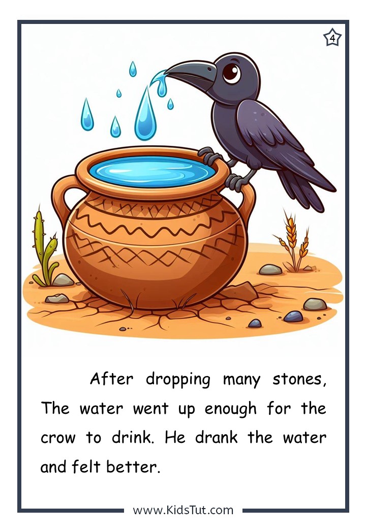Story Time: The Clever Thirsty Crow’s Tale - KidsTut