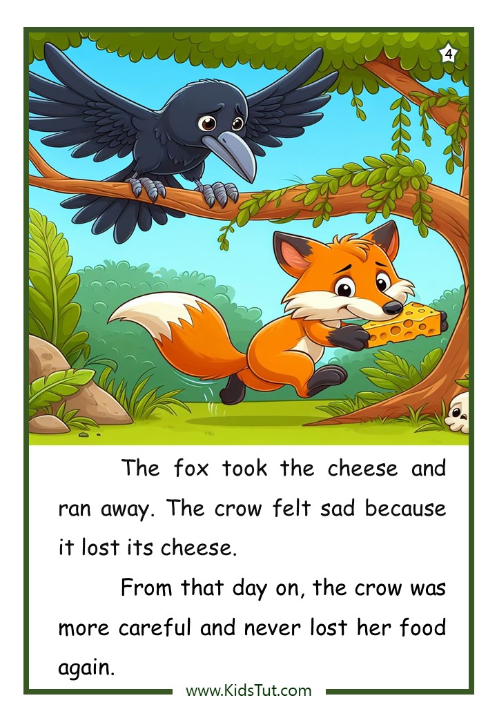 Story Time: The Cunning Fox and The Crow - KidsTut