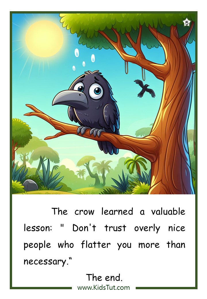 Story Time: The Cunning Fox and The Crow - KidsTut