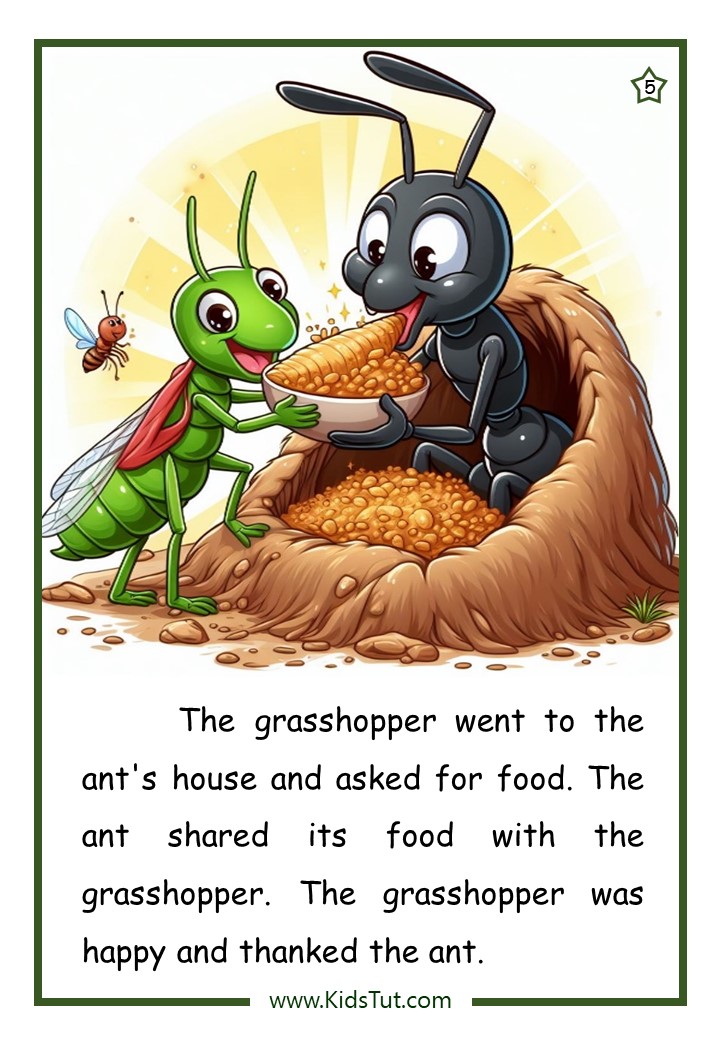 Story Time: The Ant and the Grasshopper - KidsTut