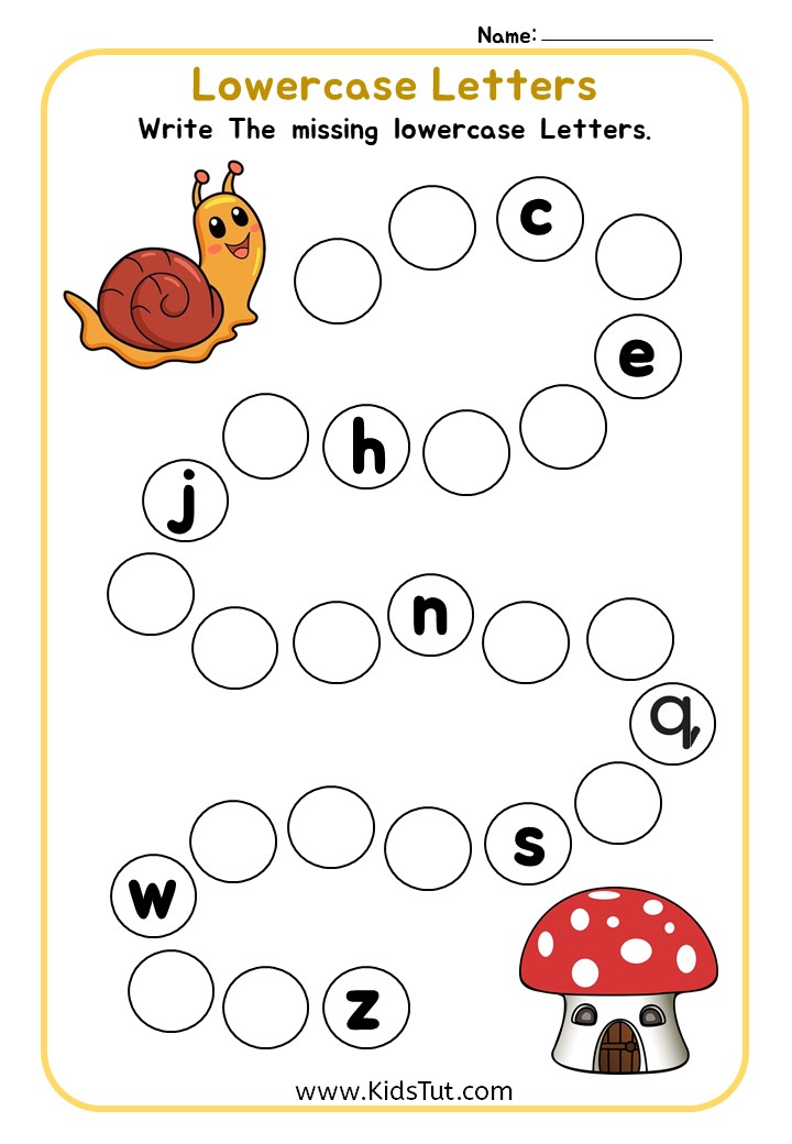 Free Missing Letters in Alphabet for Kids - KidsTut