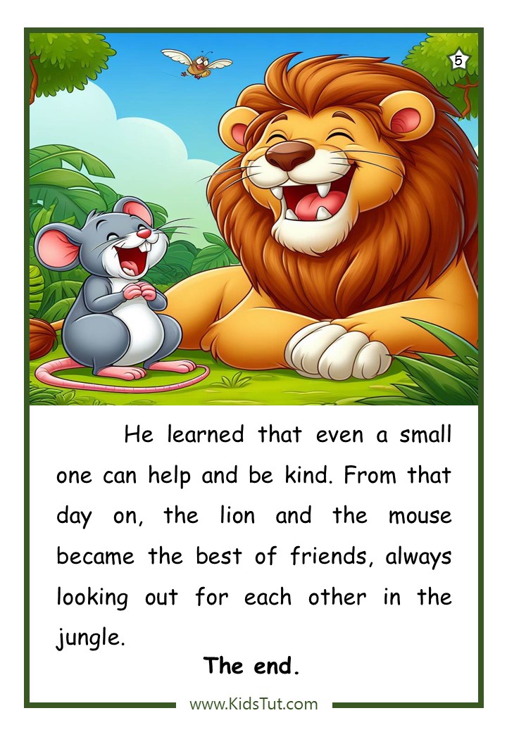 Story Time: The Lion and The Mouse - KidsTut