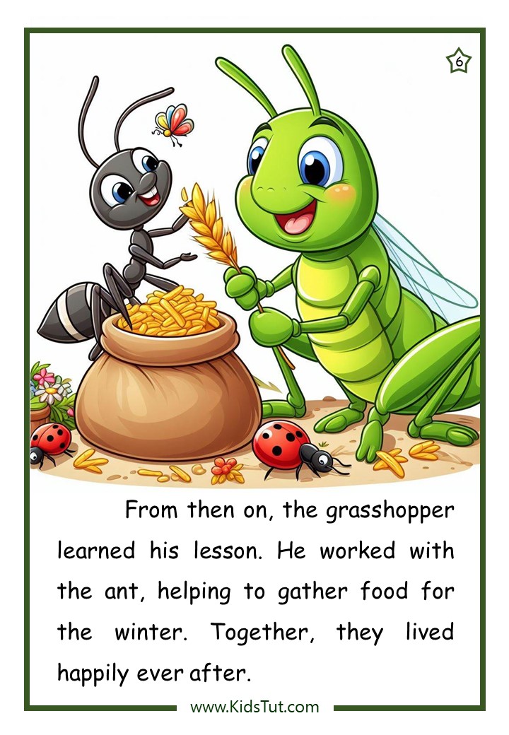 Story Time: The Ant and the Grasshopper - KidsTut