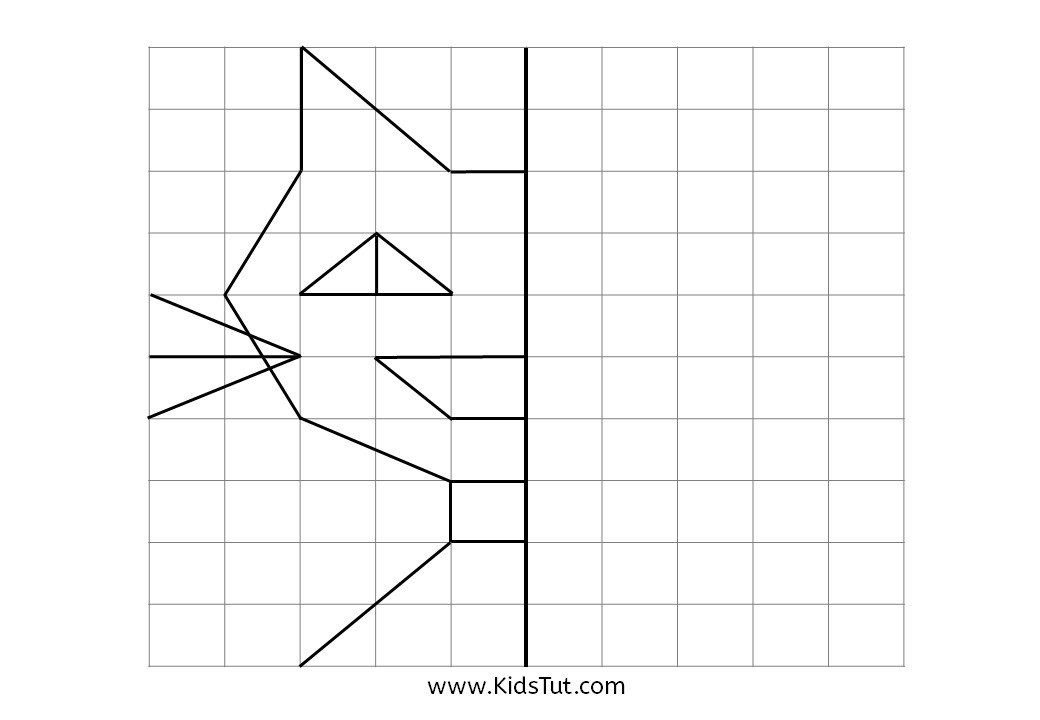 Simple Symmetry Drawing Worksheets for kids - KidsTut