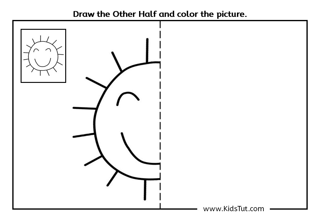 Free Symmetry drawing worksheets for kids - KidsTut