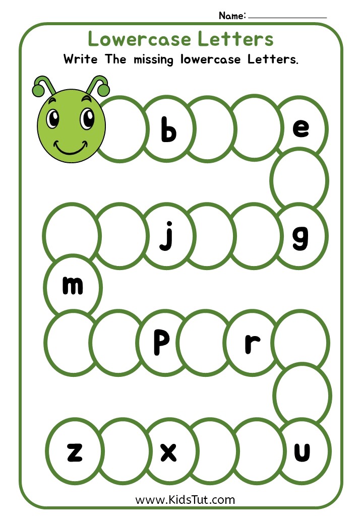 Free Missing Letters in Alphabet for Kids - KidsTut