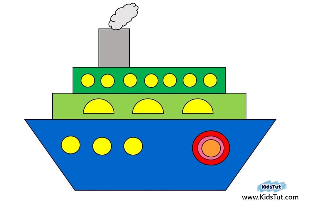 Easy Drawing Pictures from Shapes for kids - KidsTut