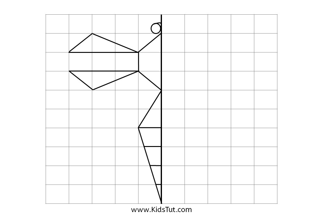 Simple Symmetry Drawing Worksheets for kids - KidsTut