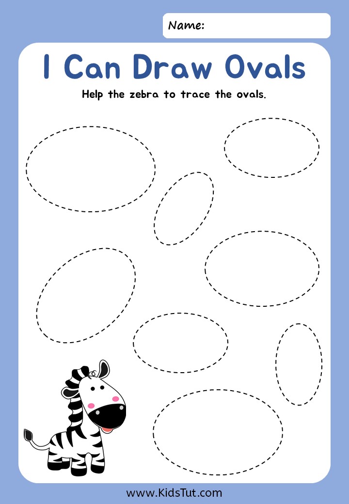 Shape Tracing workbook for kids: I can draw Shapes - KidsTut