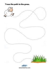 Trace the Path: Tracing Worksheets for Kids - KidsTut