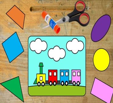 Easy & Fun Cut and Glue Shape Crafts for Kids - KidsTut