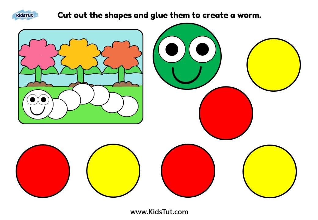 Easy & Fun Cut and Glue Shape Crafts for Kids - KidsTut