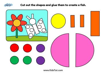 Easy & Fun Cut and Glue Shape Crafts for Kids - KidsTut