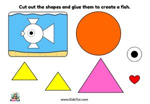 Cut and Glue Shape Crafts for Kids - KidsTut
