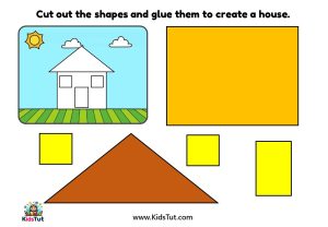 Cut and Glue Shape Crafts for Kids - KidsTut