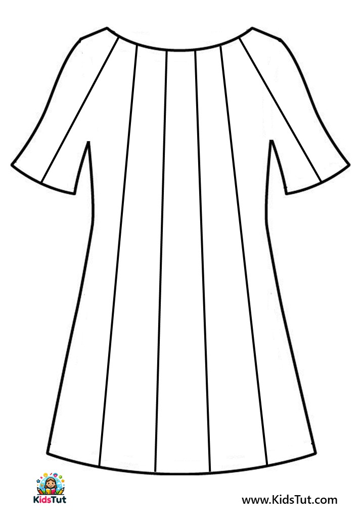 Decorate the dress with fun shapes! - KidsTut