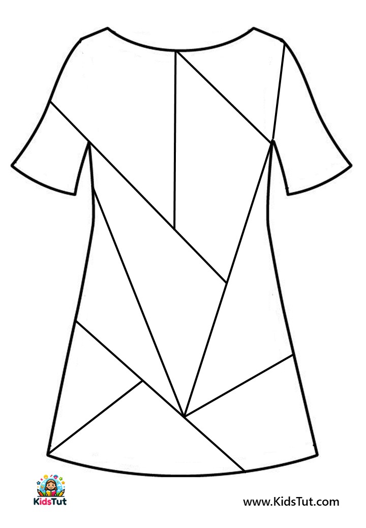 Decorate the dress with fun shapes! - KidsTut