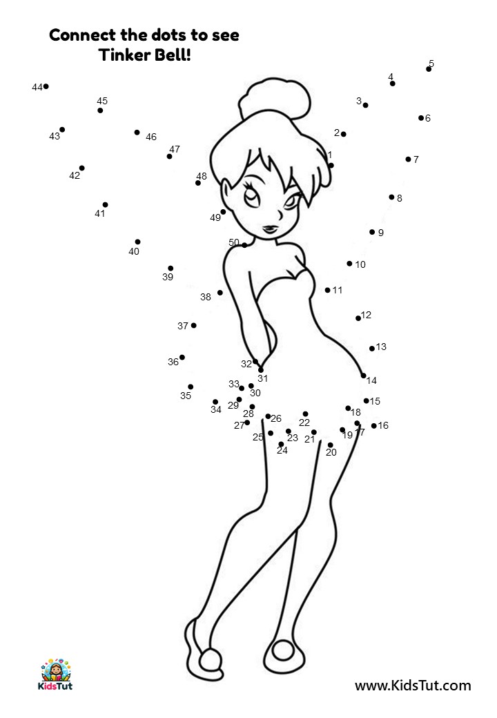 Connect the Dots to See the Disney Princess - KidsTut