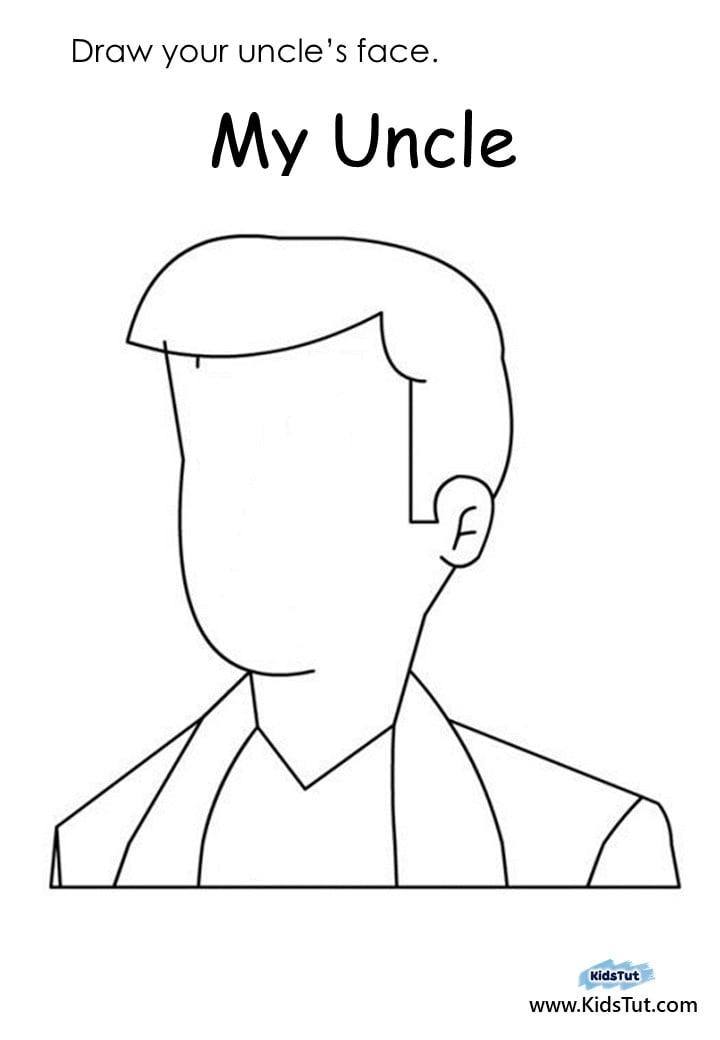 Free and Easy Family Face Drawing for kids - KidsTut