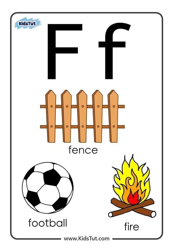 Easy ‘F’ Words with Simple Examples for Kids - KidsTut