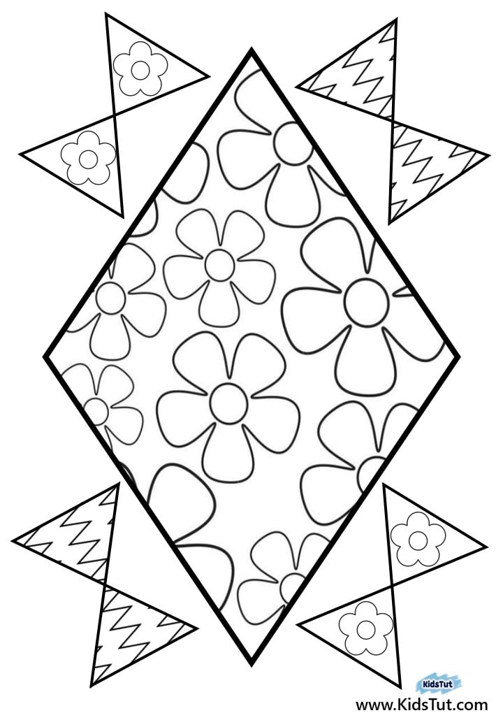 Fun and Easy Kite Crafts templates for kids - KidsTut