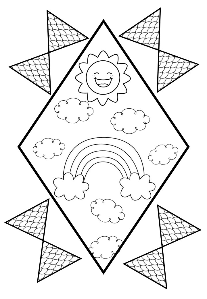 Fun and Easy Kite Crafts templates for kids - KidsTut
