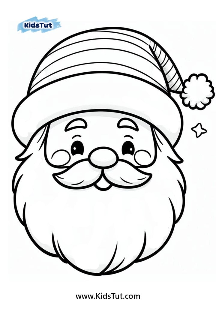 Easy Holiday Crafts for Kids: Santa Face Templates - KidsTut