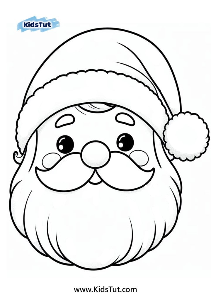 Easy Holiday Crafts for Kids: Santa Face Templates - KidsTut