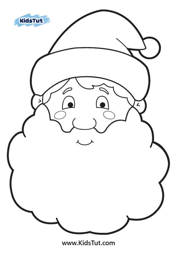 Easy Holiday Crafts for Kids: Santa Face Templates - KidsTut