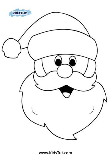 Easy Holiday Crafts for Kids: Santa Face Templates - KidsTut