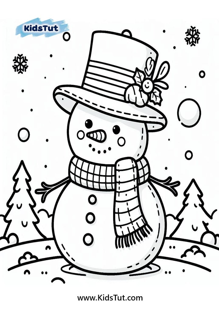 Free Printable Christmas Coloring Pages for Kids - KidsTut