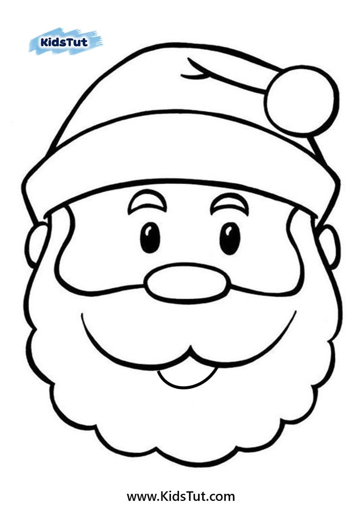 Easy Holiday Crafts for Kids: Santa Face Templates - KidsTut