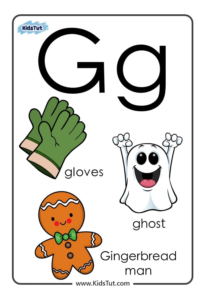 Easy ‘G’ Words with Simple Examples for Kids - KidsTut