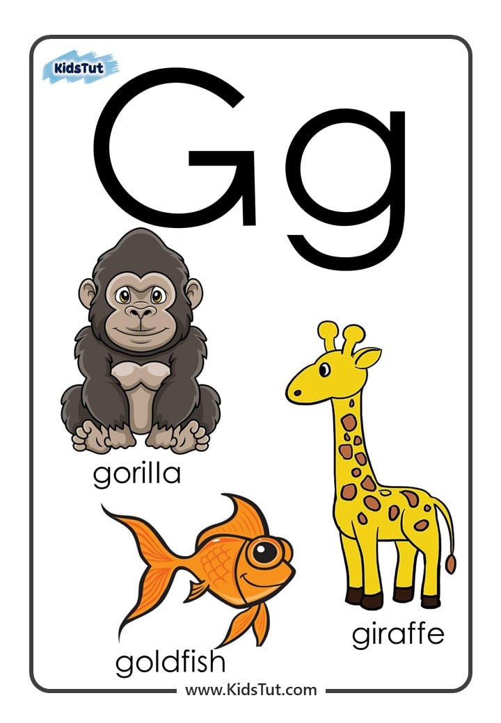 Easy ‘G’ Words with Simple Examples for Kids - KidsTut