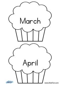 Easy Classroom Birthday Chart: Cupcake Theme - KidsTut