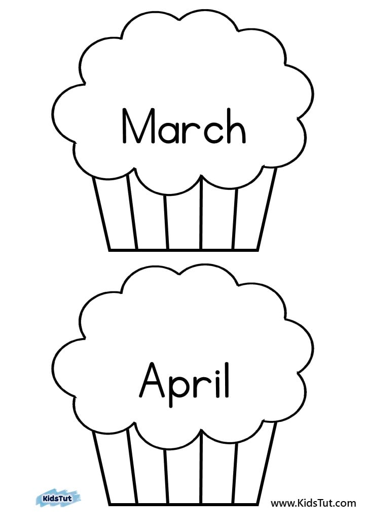 Easy Classroom Birthday Chart: Cupcake Theme - KidsTut