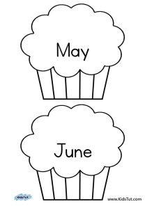 Easy Classroom Birthday Chart: Cupcake Theme - KidsTut