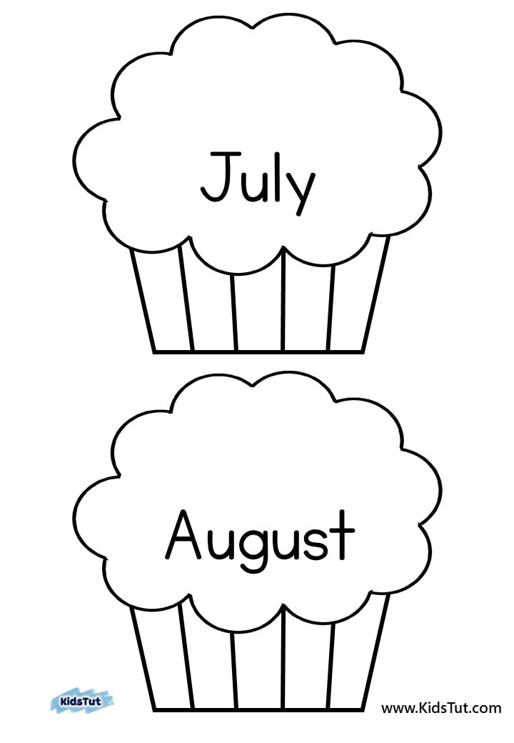 Easy Classroom Birthday Chart: Cupcake Theme - KidsTut