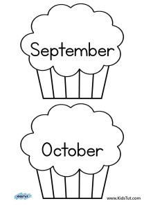 Easy Classroom Birthday Chart: Cupcake Theme - KidsTut