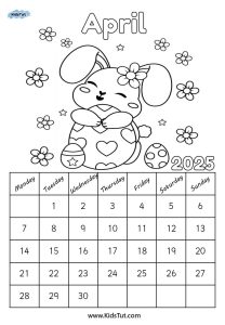 Free Color and Create Your 2025 Calendar for kids - KidsTut