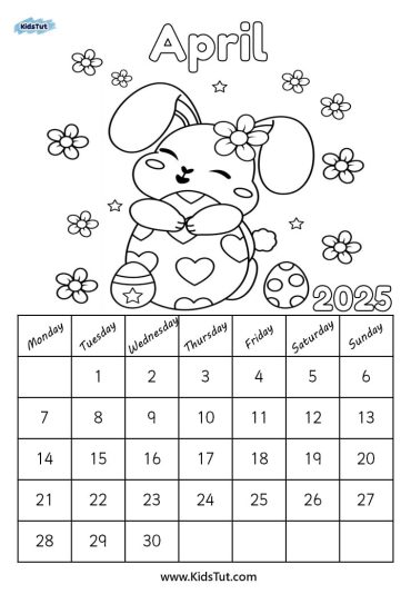 Free Color and Create Your 2025 Calendar for kids - KidsTut