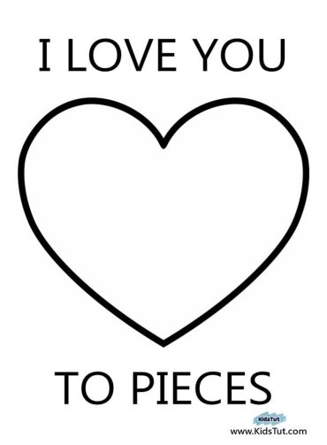I Love You to Pieces: Easy Valentine Craft - KidsTut