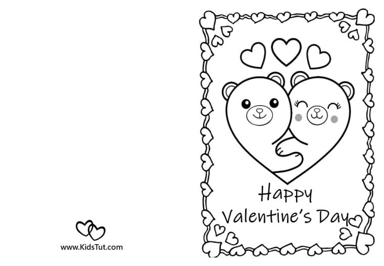 Easy Valentine’s Card Templates for Kids - KidsTut