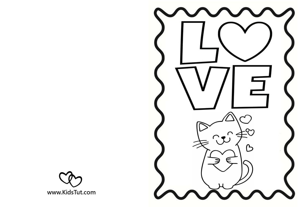 Easy Valentine’s Card Templates for Kids - KidsTut