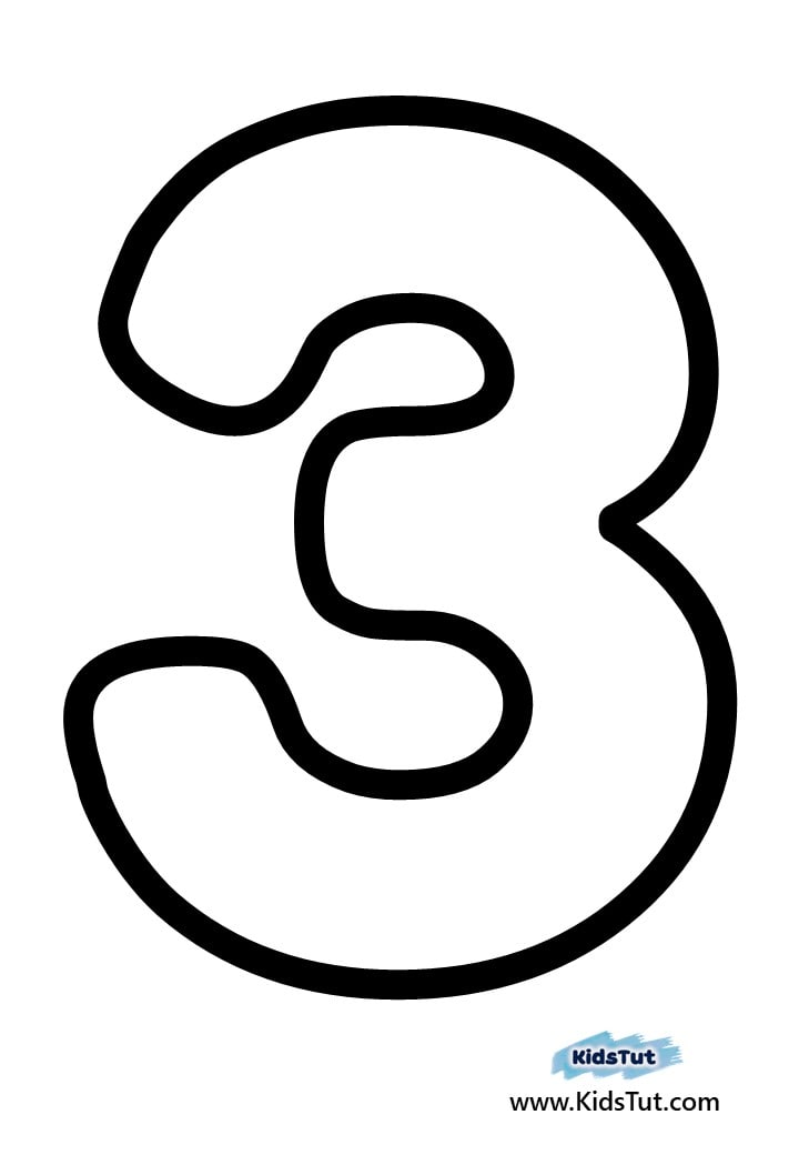 Free Easy Tear and Paste Number Learning for Kids - KidsTut