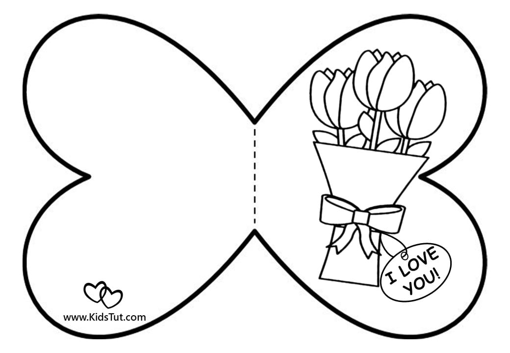 Easy Valentine’s Card Templates for Kids - KidsTut